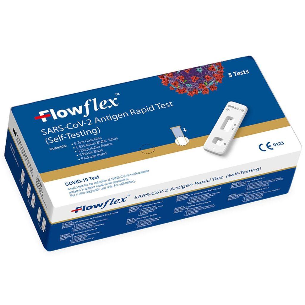 Flowflex COVID Self Test Kits - Fast Results Covid Antigen Test Kit