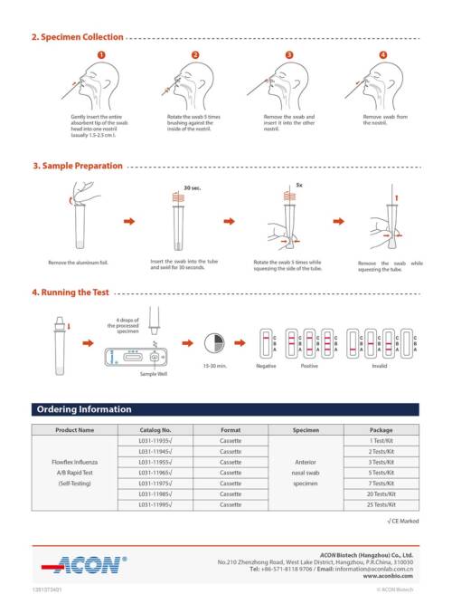 Flowflex Influenza A/B Rapid Test - Flowflex Antigen Tests Ireland