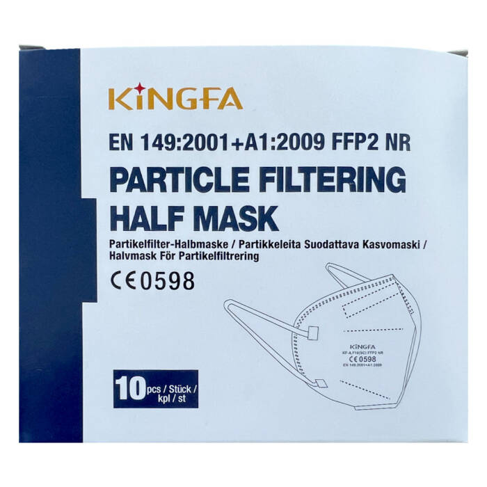 Kingfa KN95 Face Mask White – 10 pack - Flowflex Antigen Tests Ireland