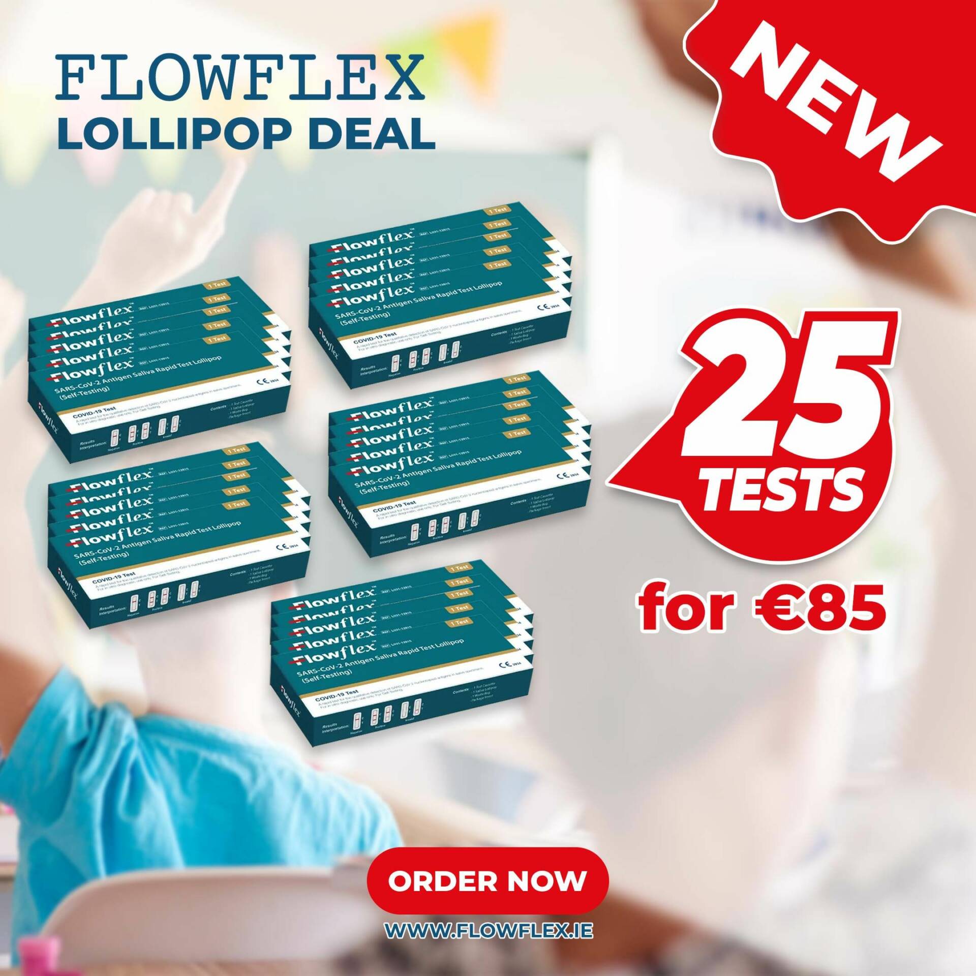 Flowflex Influenza A/B Rapid Test - Flowflex Antigen Tests Ireland